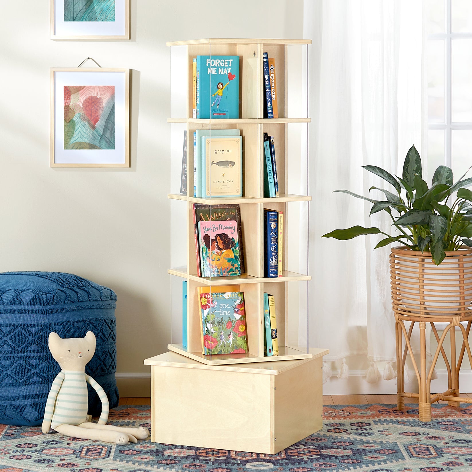 Rotating 4 Tier Book Display – Seven Sensory Toys